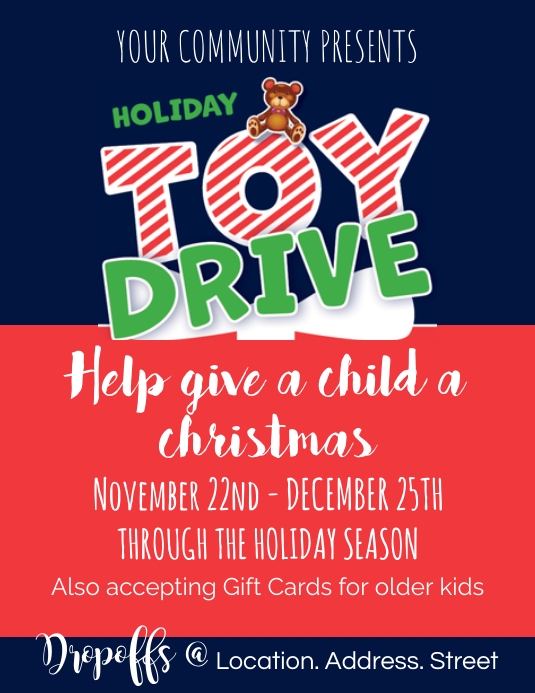 Toy Drive Flyer Template | PosterMyWall