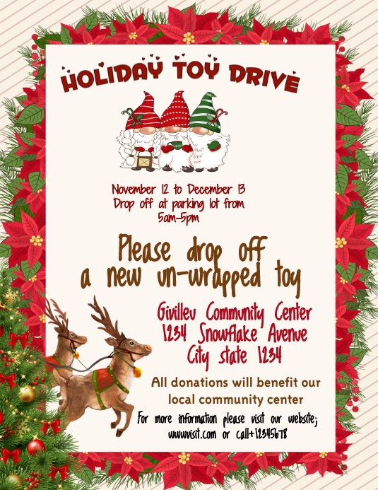 Toy Drive Flyer Template | PosterMyWall