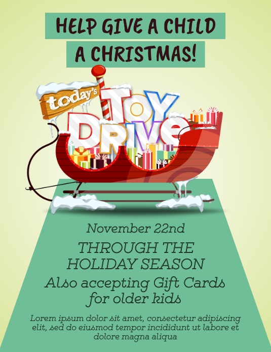 Toy Drive Flyer Template | PosterMyWall