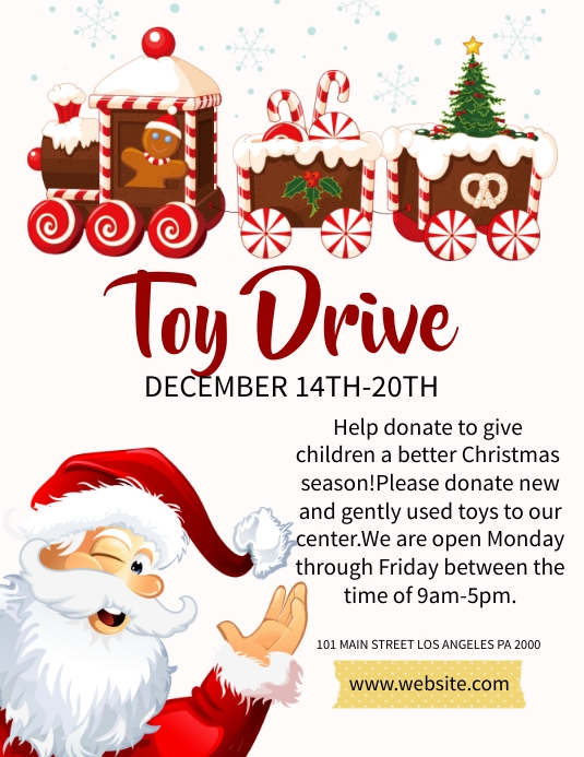 toy drive poster Template | PosterMyWall