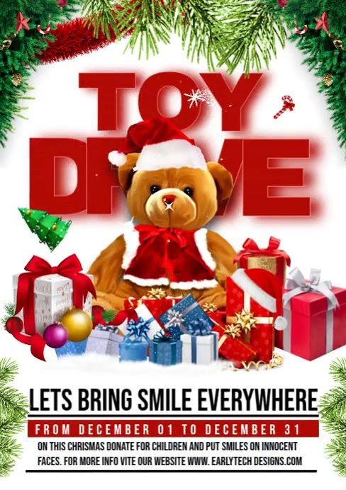 Toy Drive Poster Template | PosterMyWall