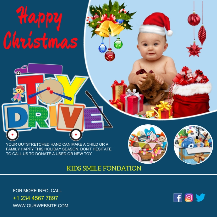 Copy of toy fundraise for kids template | PosterMyWall