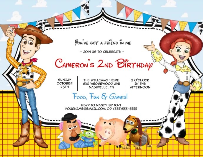 Toy Story Letter Template