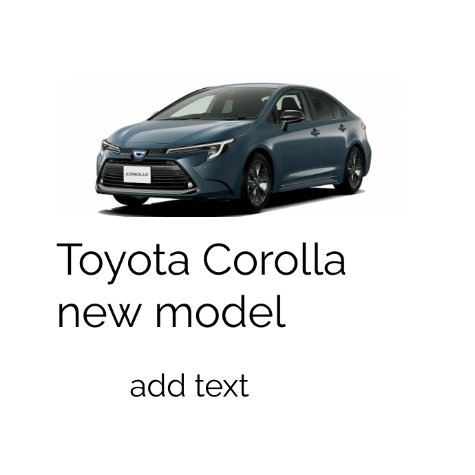 Toyota Corolla new model design template. | PosterMyWall