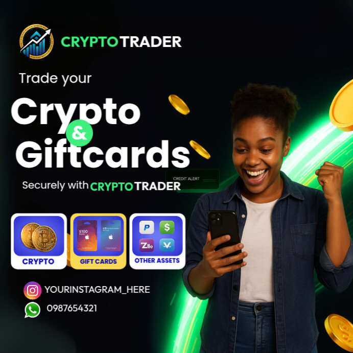 Copy of Trade & Win Crypto | PosterMyWall