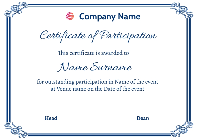 Traditional Certificate 1 Template | PosterMyWall