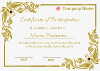 Traditional Certificate 5 Template | PosterMyWall