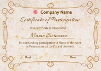 Traditional Certificate 9 Template | PosterMyWall