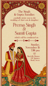 Traditional Indian Wedding Template | PosterMyWall