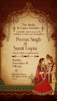 Traditional Indian Wedding Template | PosterMyWall