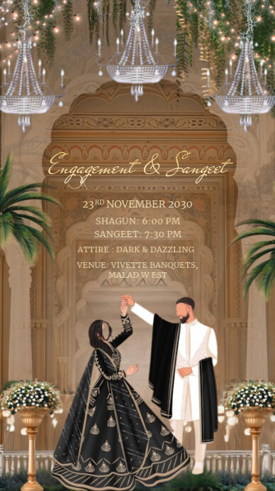 Traditional Indian Wedding Invitation Template | PosterMyWall
