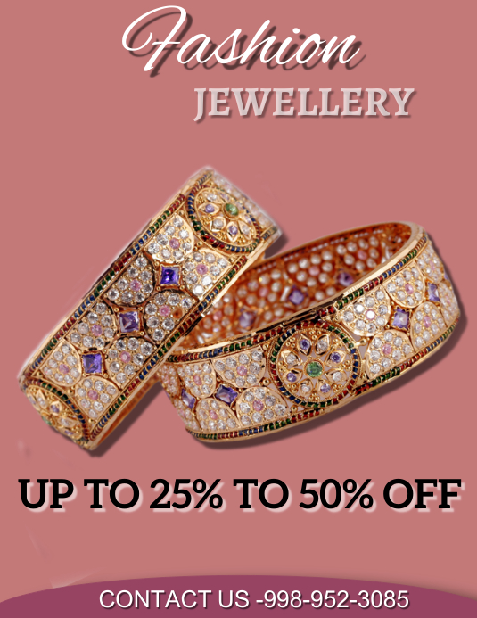 Traditional jewellery flyer Template | PosterMyWall