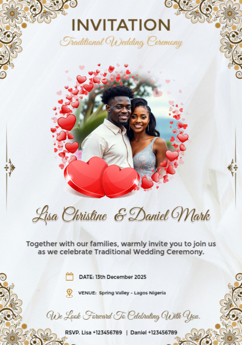 Traditional Wedding Invitation Cards Free Wedding Reception Invitation