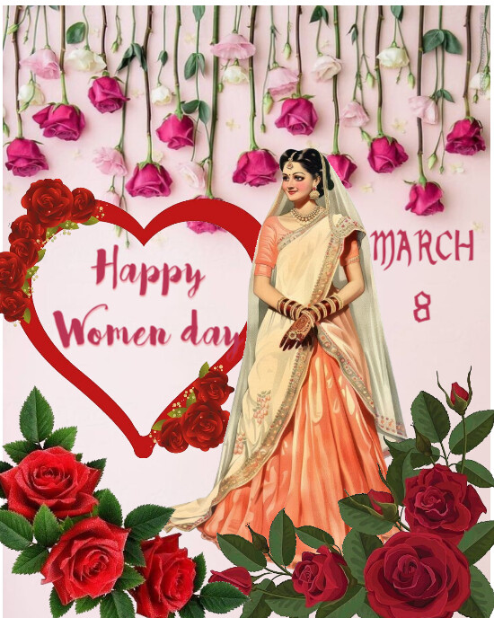Traditional women's day Template | PosterMyWall