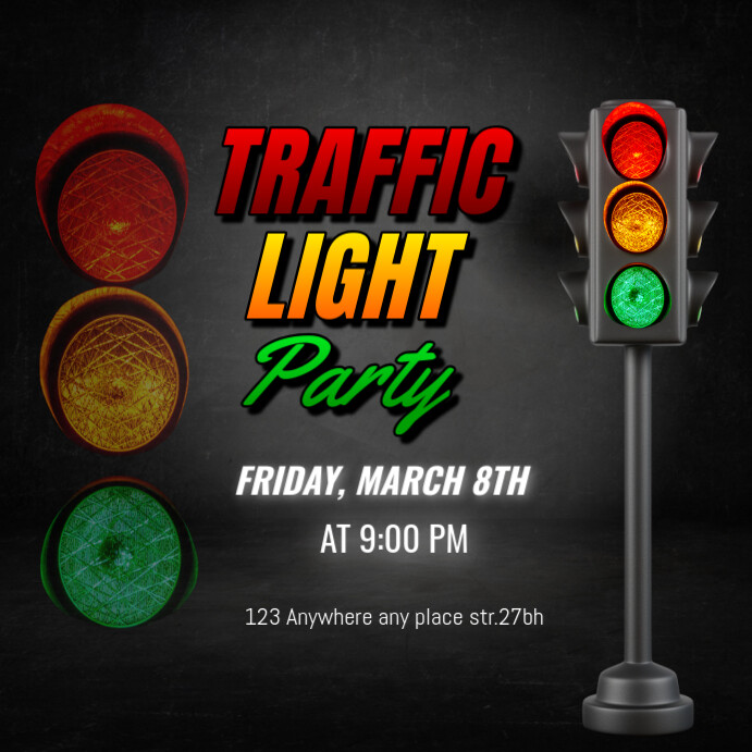 traffic light Template | PosterMyWall
