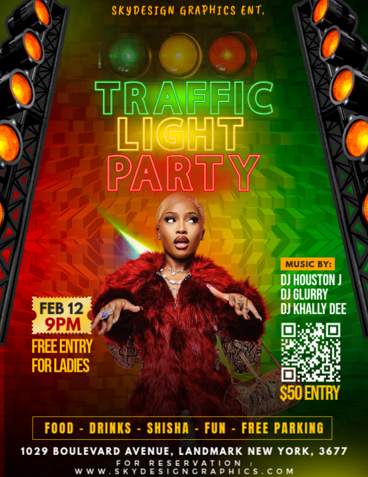 Traffic light party Template | PosterMyWall