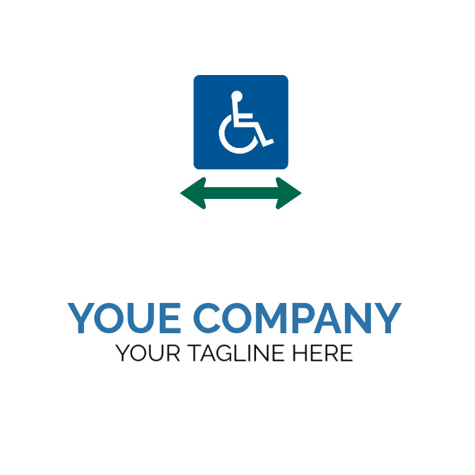 Traffic Signs Handicap Parking Vector Icon Template | PosterMyWall