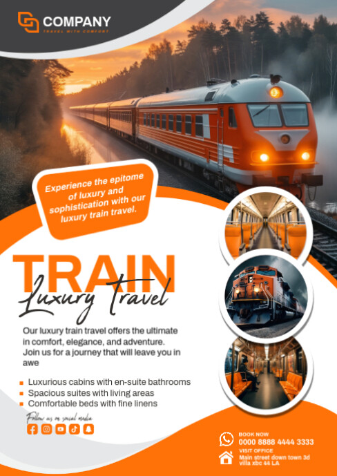 Copy of train travel | PosterMyWall
