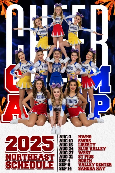 Train. Perform. Unite: Cheer Camp Template | PosterMyWall