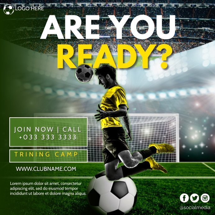 Training Camp Design Template | PosterMyWall