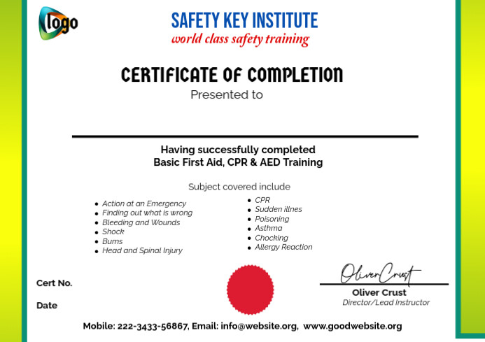 Training Certificate Template | PosterMyWall