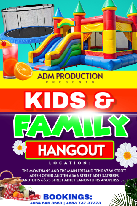 Copy of Trampoline Poster, Trampoline Flyer, Trampoline Template ...