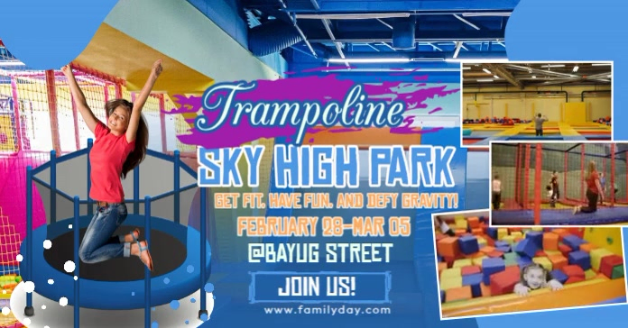 Trampoline Sky High Park Template | PosterMyWall