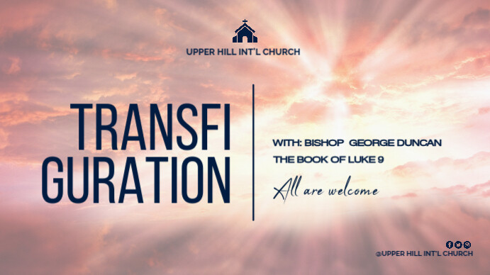 transfiguration sermon Template | PosterMyWall