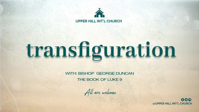 transfiguration sermon template | PosterMyWall
