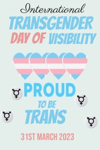 Transgender day of visibility poster Template | PosterMyWall