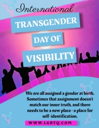 Transgender day of visibility poster Template | PosterMyWall