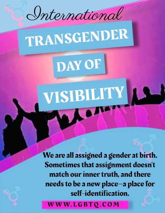 Transgender day of visibility poster Template | PosterMyWall