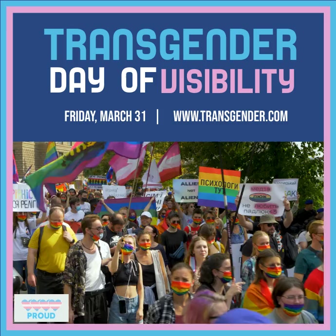 Transgender day of visibility video Templat | PosterMyWall