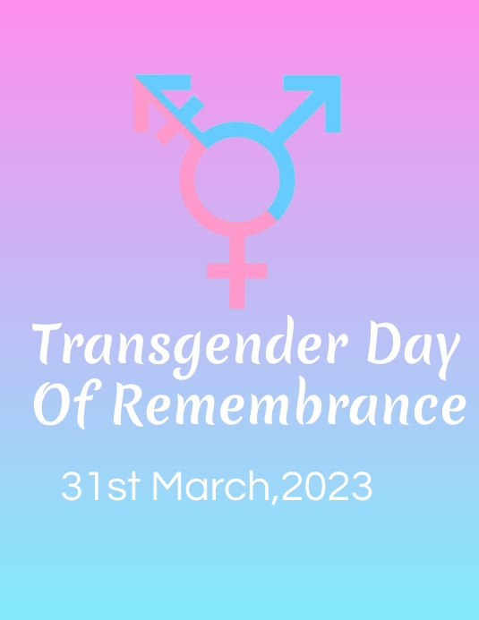 Copy of Transgender Poster, Transgender Flyer, Transg | PosterMyWall