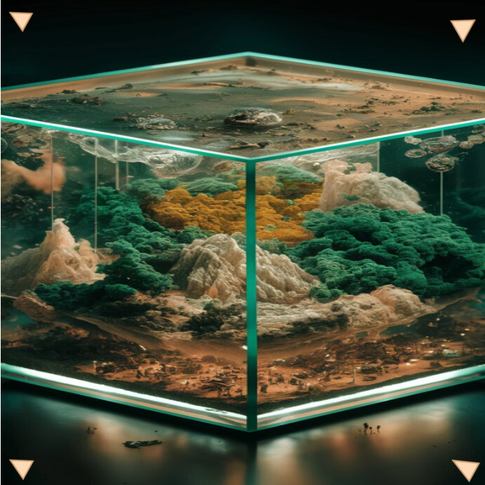 Transparent Cube Diorama เทมเพลต | PosterMyWall