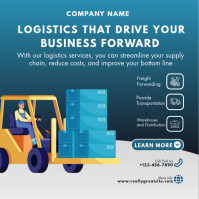 CARGO and logistics SERVICES TEMPLATE | PosterMyWall