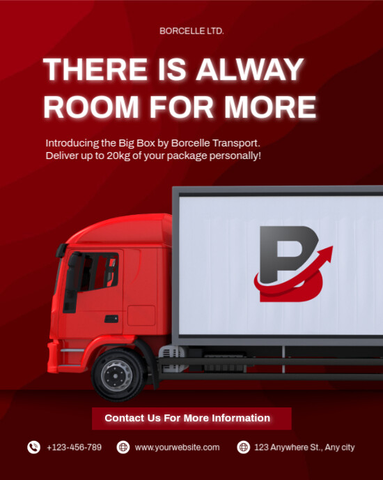 Copy of Transport and logistics Service Company Ad Flyer | PosterMyWall