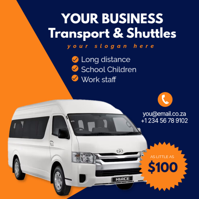 Transport Template | PosterMyWall