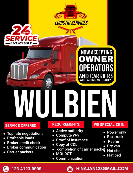 Plantilla de transport flyer, logistics flyer, cargo truck | PosterMyWall