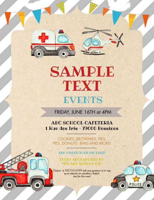 Transportation Rescue Theme Flyer Flyer (us L Template | PosterMyWall