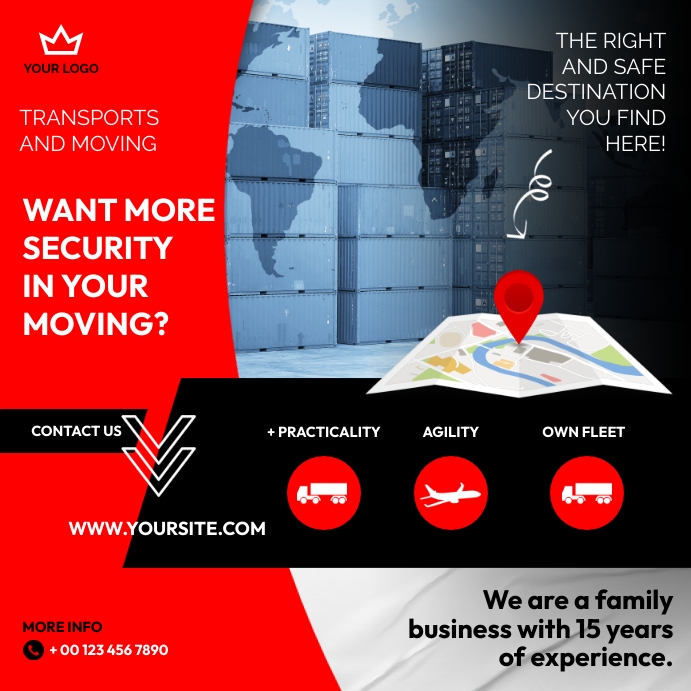 Copy of Transports and moving | PosterMyWall