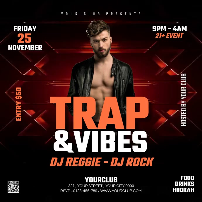 Copy of Trap & Vibes | PosterMyWall