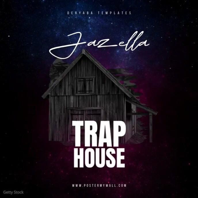 Trap House Galaxy Stars Album Mixtape Cover Template | PosterMyWall
