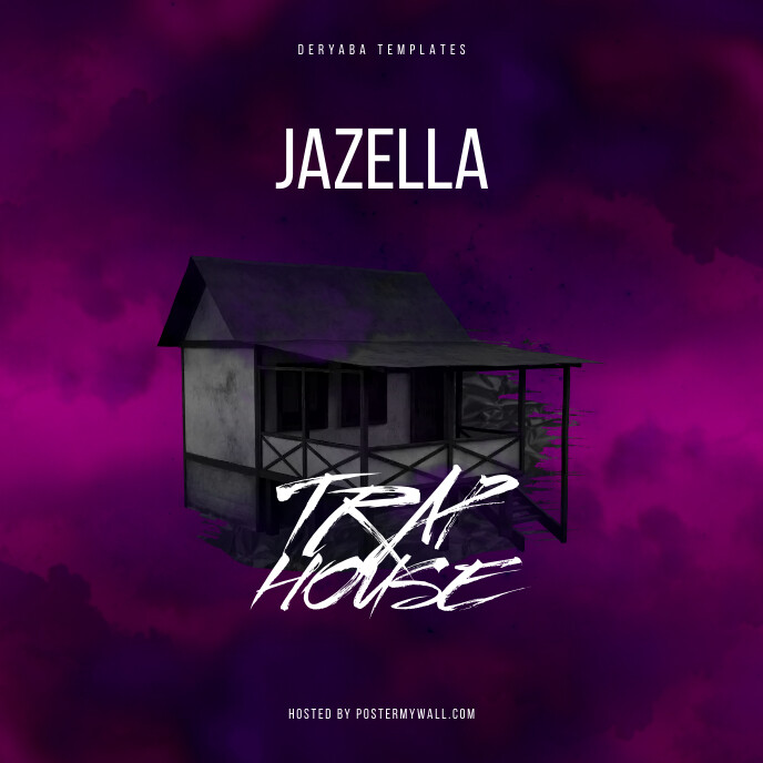 Plantilla de Trap House Purple Album Mixtape Cover Maker | PosterMyWall