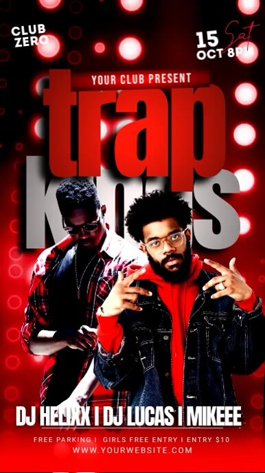 Plantilla de Trap Night Party | PosterMyWall