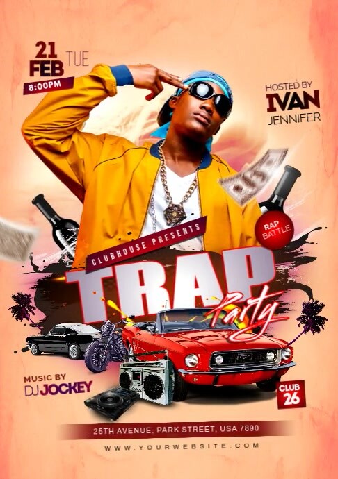 trap party Template | PosterMyWall