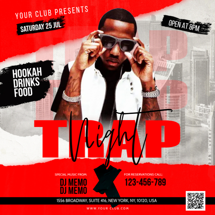 Trap Rap Night Template | PosterMyWall