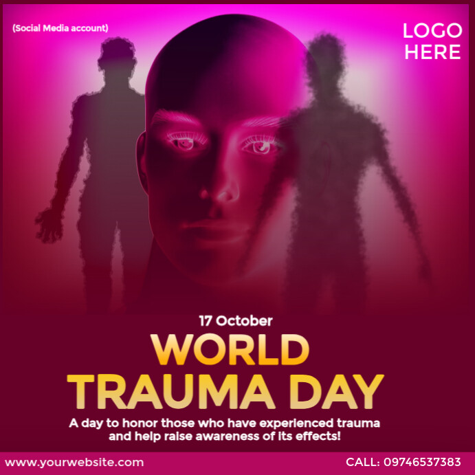 Trauma Day awareness Template | PosterMyWall