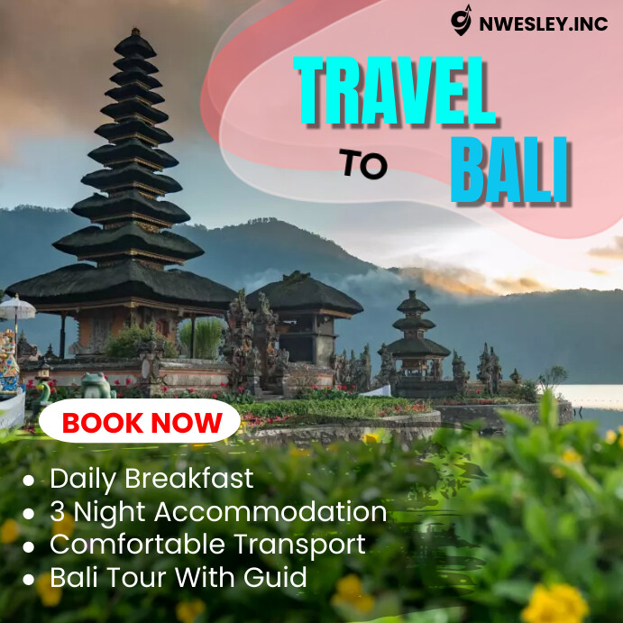 trave to bali template | PosterMyWall