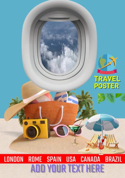 TRAVEL& TOUR POSTER Template | PosterMyWall